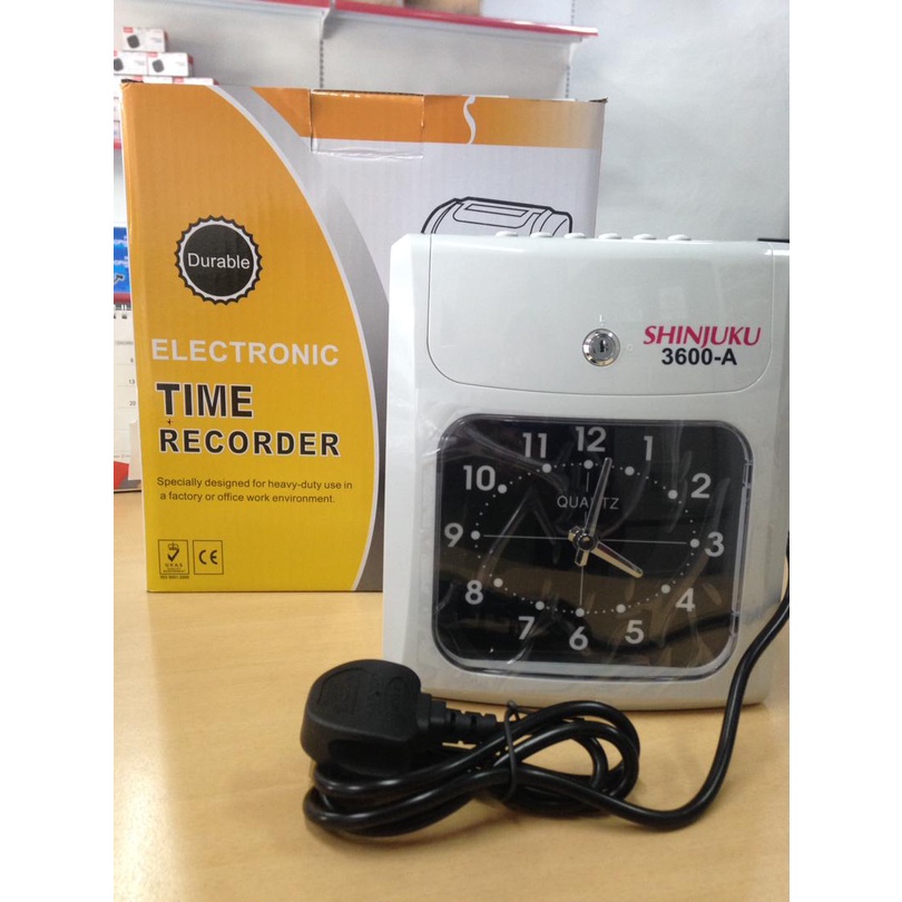 SHINJUKU 3600A & 3600D TIME CLOCK RECORDER ANALOG & DIGITAL | Shopee ...