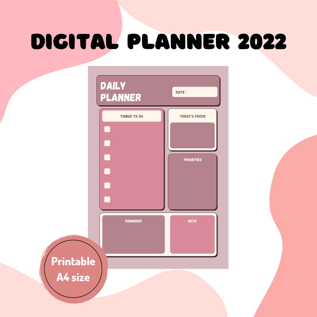 Digital 2022 Calendar & Planner ( daily, weekly, monthly) & daily ...
