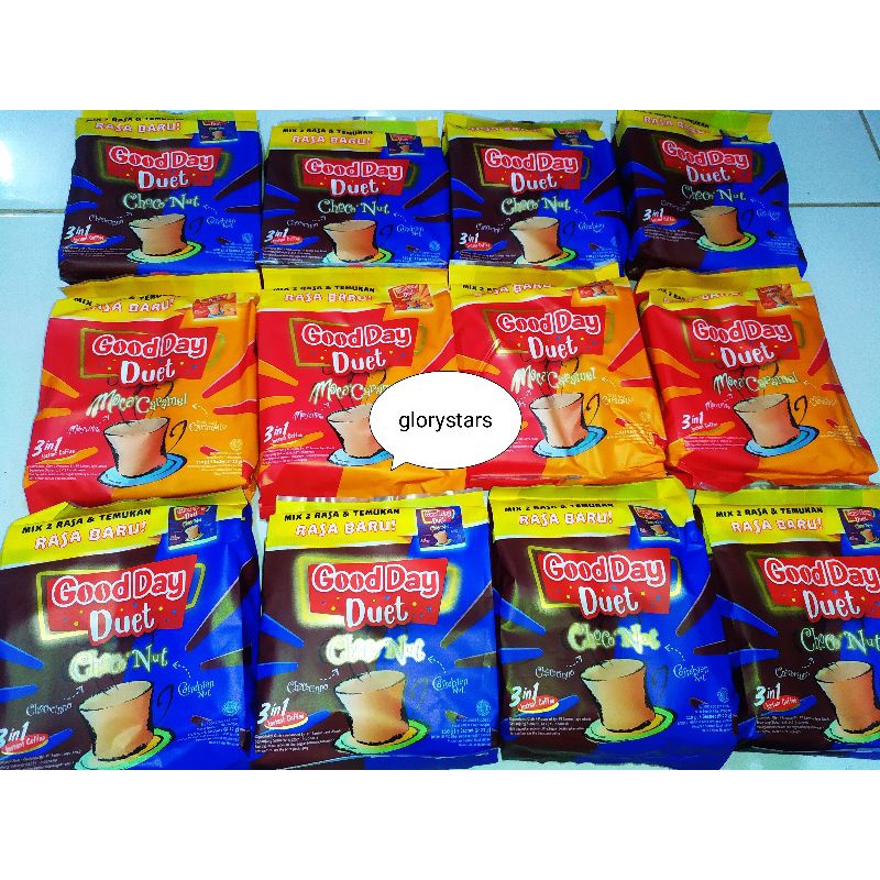 Good DAY DUET CHOCO NUT - MOCA CARAMEL CONTENTS 5 SACHETS x 22 grams ...