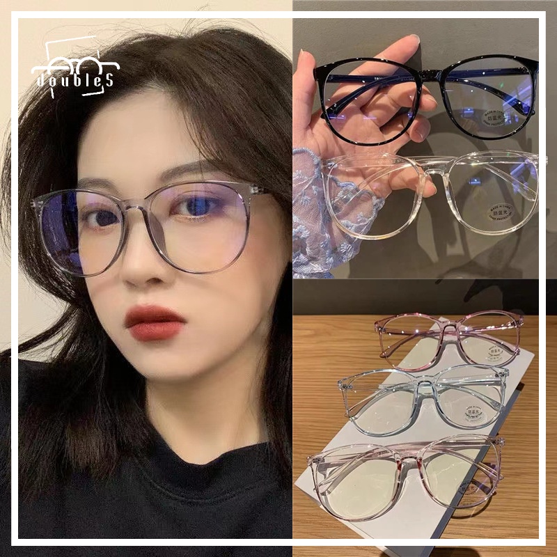 【doubleS】Round Spek Spec Anti Blue Light Blocking Glasses Fashion Retro ...