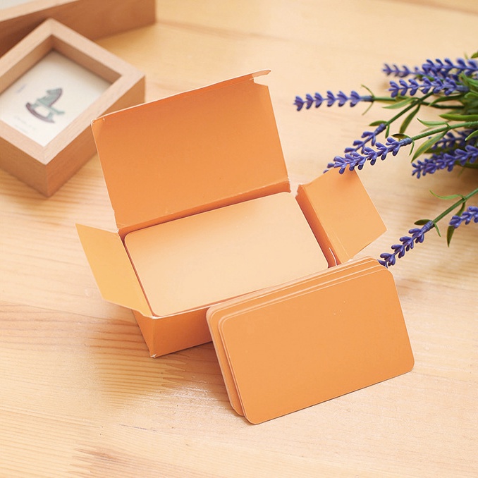 100 Pcs 250gsm Basic & Colored Kraftpaper White Black Blank Empty DIY ...