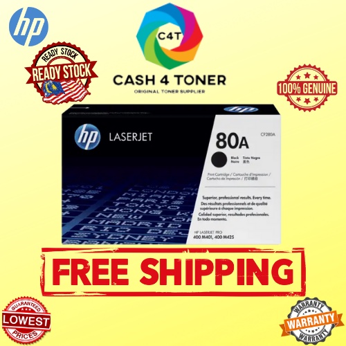 GENUINE HP CF280A / 80A Original Toner Cartridge READY STOCK | Shopee ...