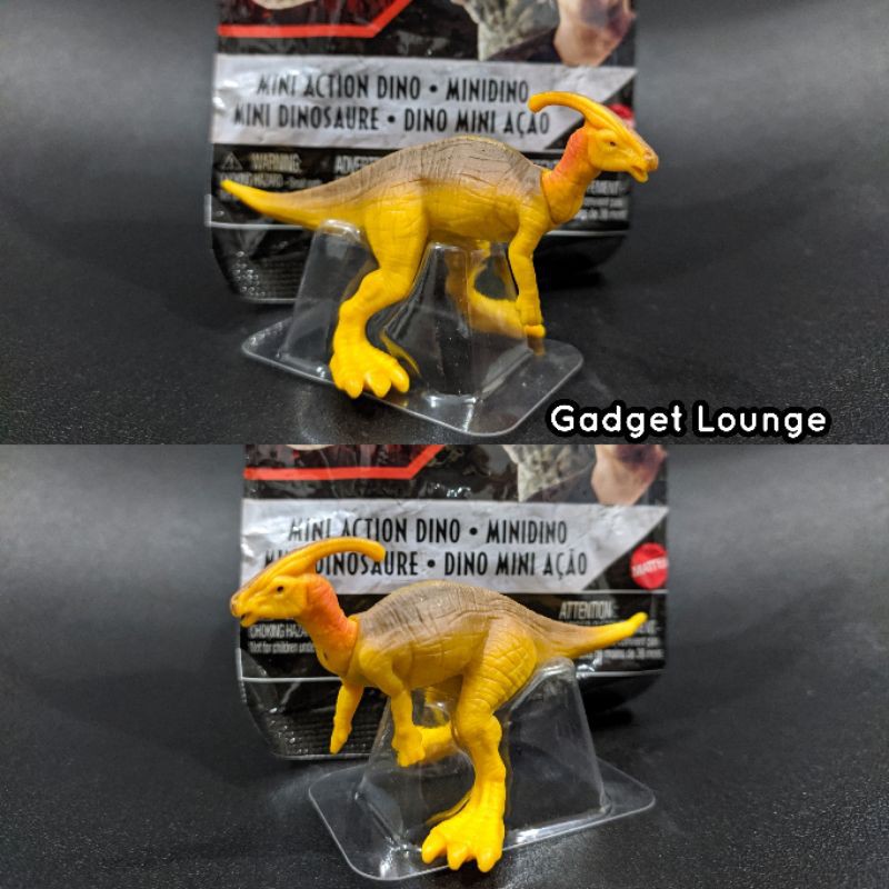 Mattel Jurassic World Mini Action Dino Rivals Dinosaur: Parasaurolophus ...