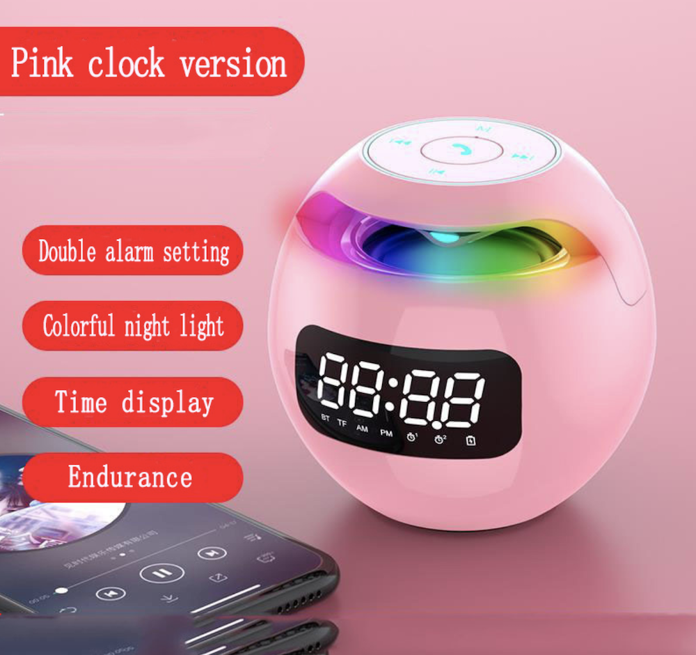 Earise Bluetooth Speaker Alarm Clock with FM Radio LED Alarm Clock ...