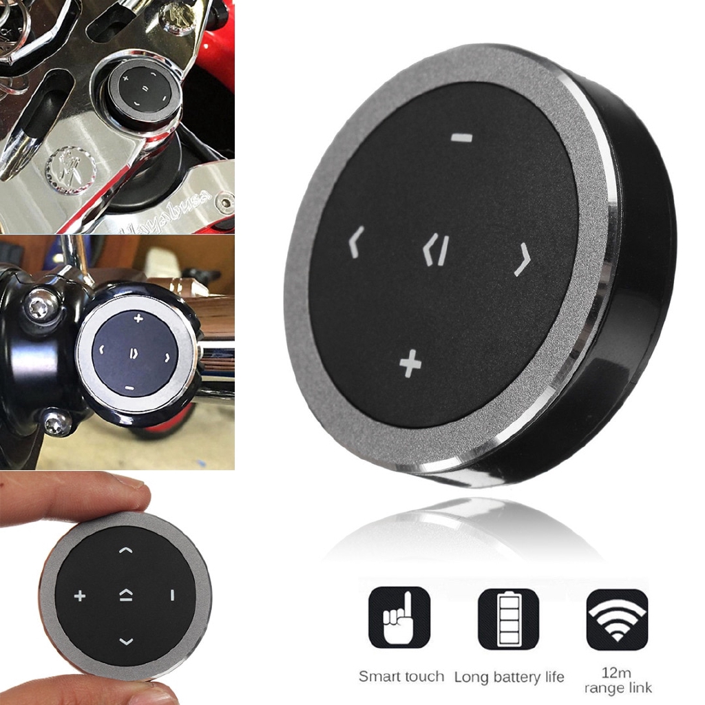 Wireless Bluetooth Media Steering Wheel Remote Control mp3 Music Play ...