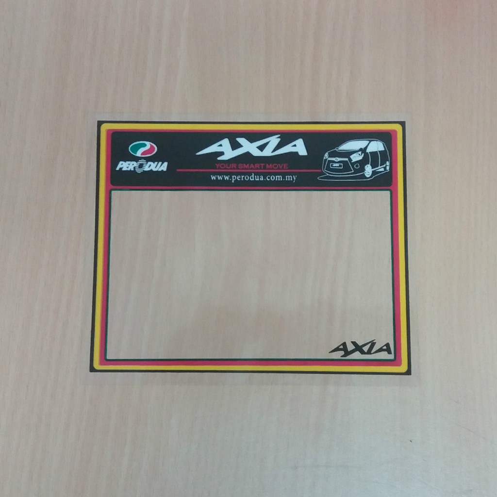 Roadtax Sticker Axia | Shopee Malaysia