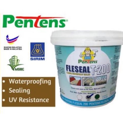Pentens Fleaseal T200- waterproofing sealer 1.5kg 5kg | Shopee Malaysia