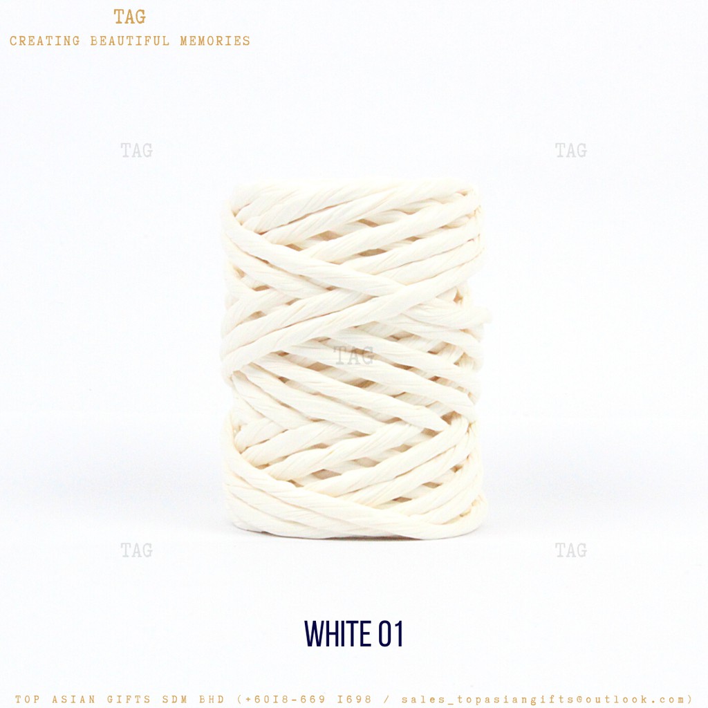 13Mtr +/-4mm Twisted Wedding Craft Decor DIY Flower Colour Paper Ribbon ...