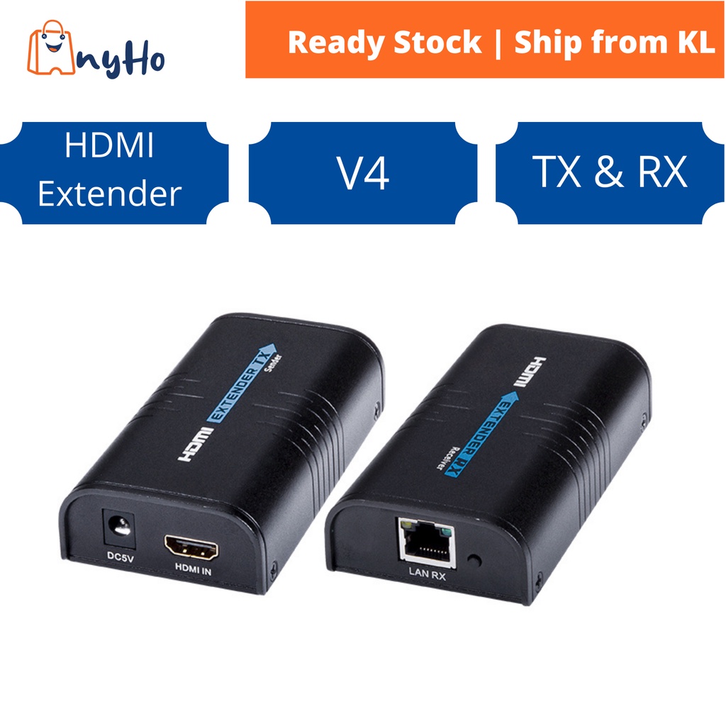 LENKENG HDMI Extender over IP 120m HDMI Extender over Cat5/Cat5e/Cat6 ...