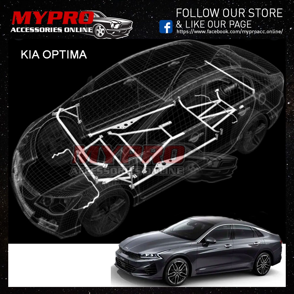 KIA OPTIMA K5 (DL3) 1.6T '20 (2WD) 100%Original Ultra Racing Bar (FULL SET Ultra Racing BAR ...