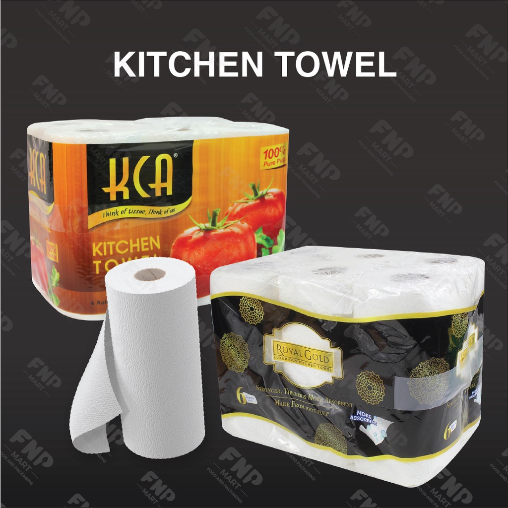 KCA / ROYAL GOLD Kitchen Towel (6 ROLLS X 2 PLY) | Shopee Malaysia