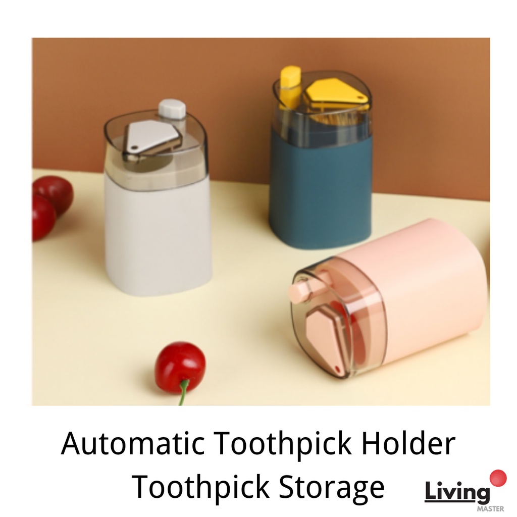 Toothpick Box Automatic Pop-Up Bucket Storage Toothpick Dispenser ...