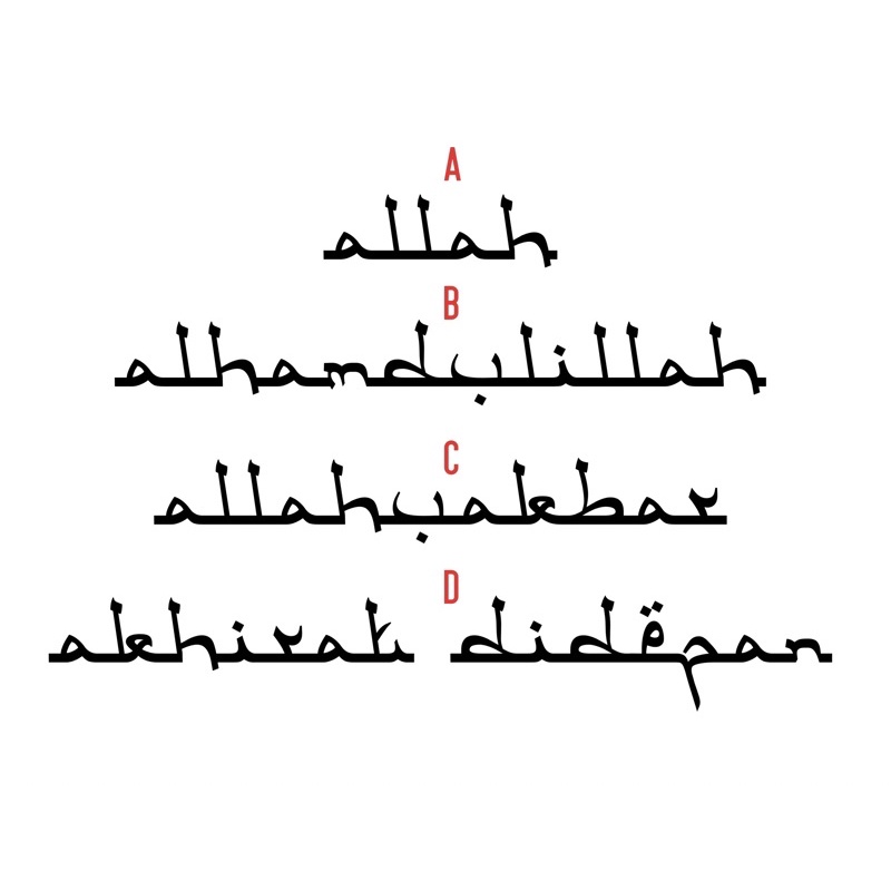 Cutting Sticker Jawi Font | Shopee Malaysia