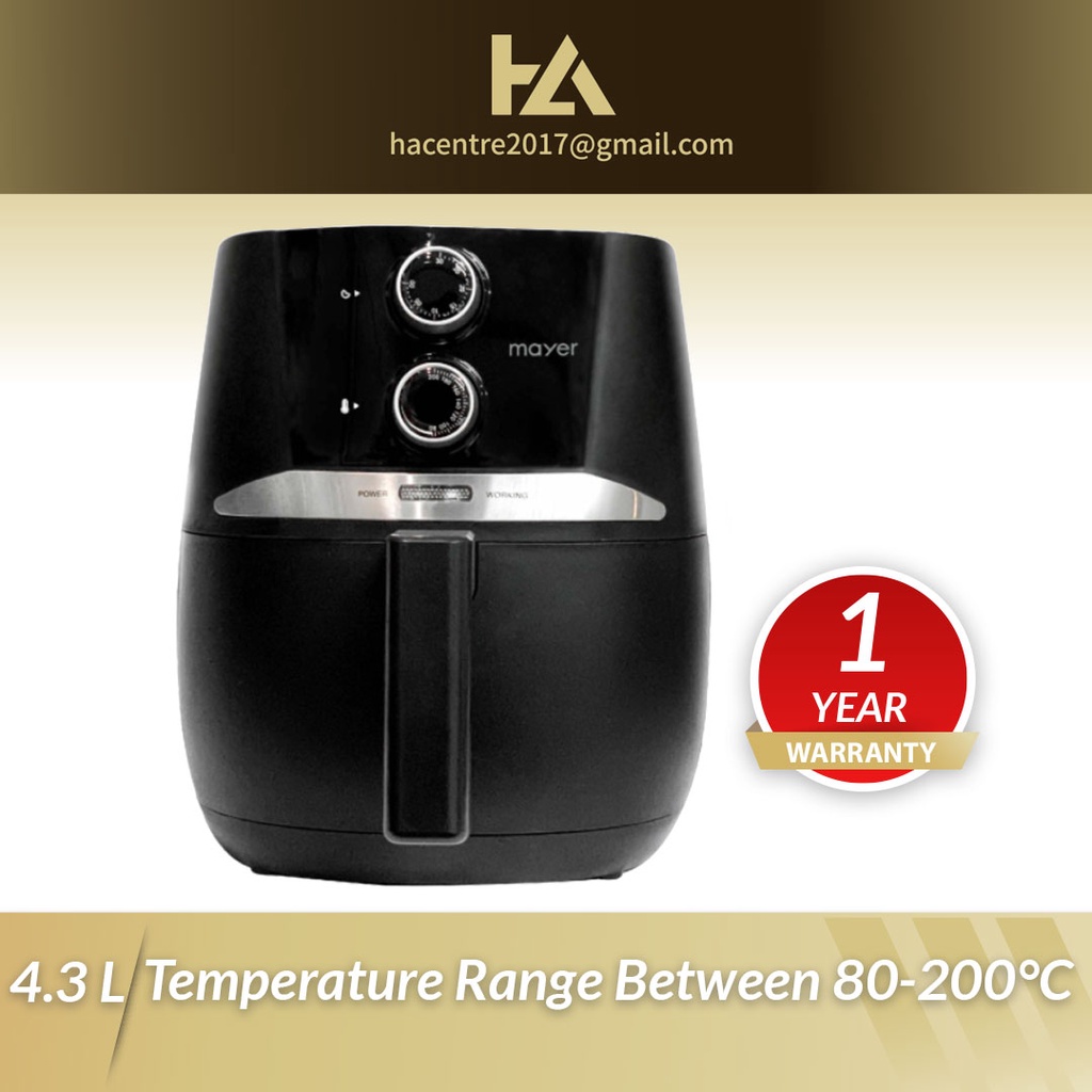 Mayer 4.3L Multi Function Air Fryer with Rapid Air Technology MMAF4300 ...
