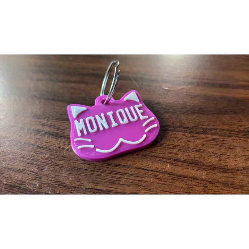 Pet Tag ( CAT TAG PLA Plastic ) 3D print | Shopee Malaysia