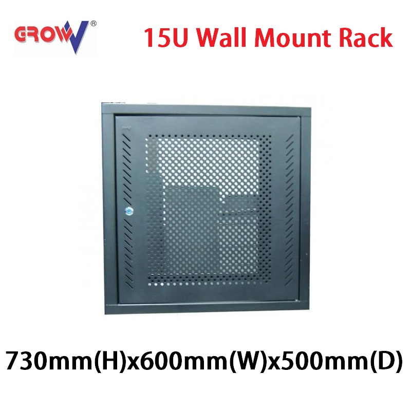 19" GrowV 15U Perforated Wall Mount Server rack - Heavy Duty 15U Server ...