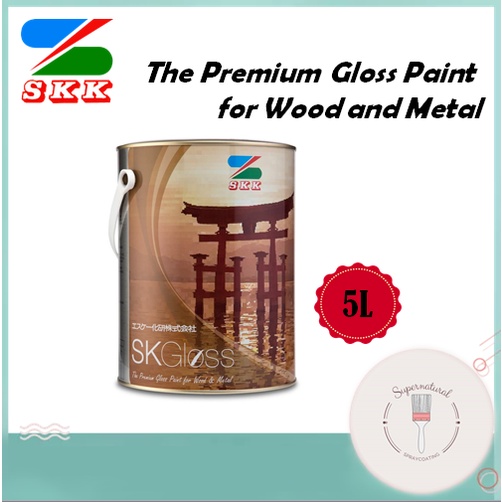 SKK SK Gloss - Cat Minyak 5L untuk Kayu & Besi / Wood & Metal Paint ...