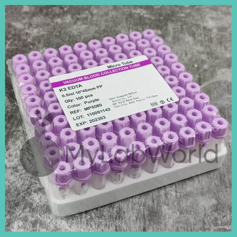 Vacutube K2 EDTA Micro Tubes Mini Blood Collection Tube Purple 0.5ml | Shopee Malaysia