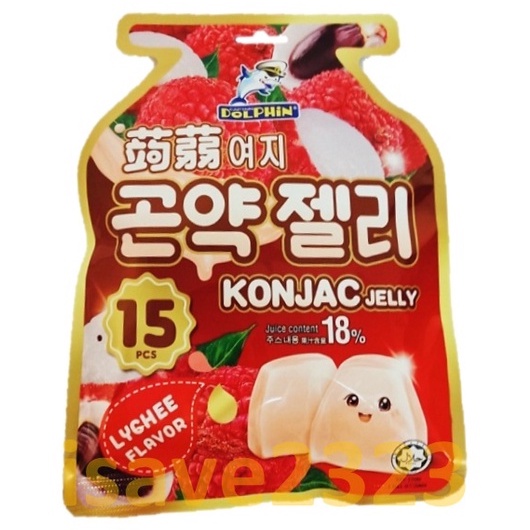 Captain Dolphin Konjac Jelly (20g x 15pcs) / Donald JellyGum-X Fruity Konjac Jelly (20g x 10pcs ...