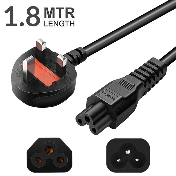 Malaysia / UK 3 Pin Charger Power Cord (Cloverleaf) | Shopee Malaysia