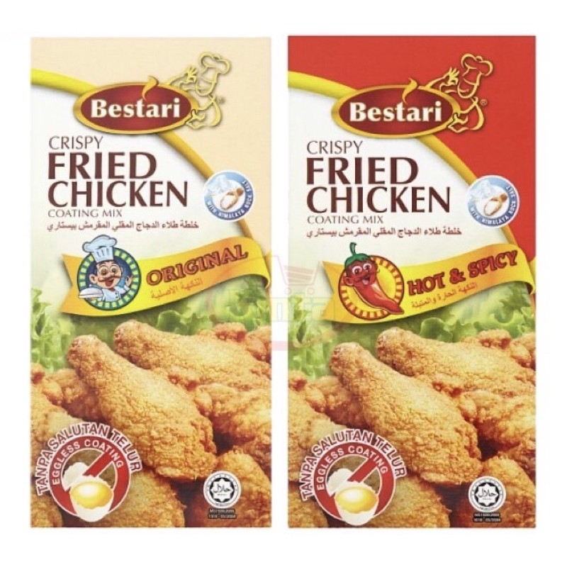 Bestari Tepung Goreng Asli/ Pedas 150gm / Bestari Fried Chicken ...