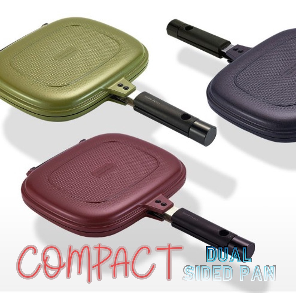 Happycall Compact Double Grill Detachable Double sided Pan | Shopee ...