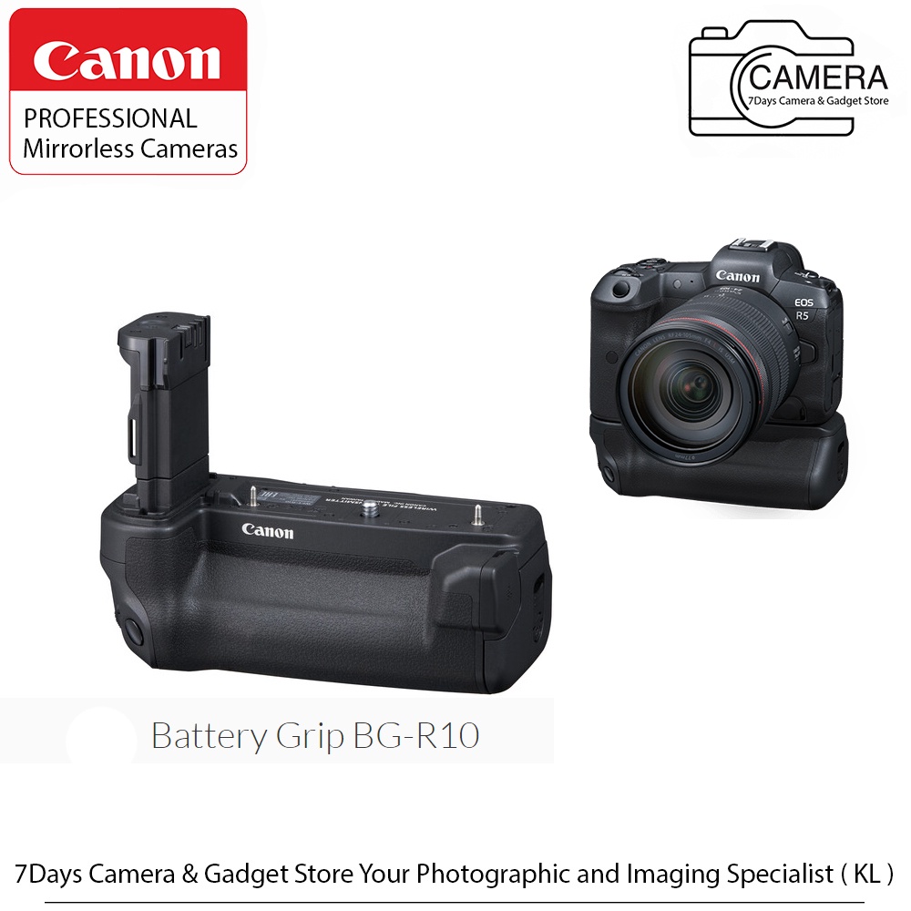 CANON Battery Grip BG-R10 ( Compatible with EOS R5 and EOS R6 )( CANON ...