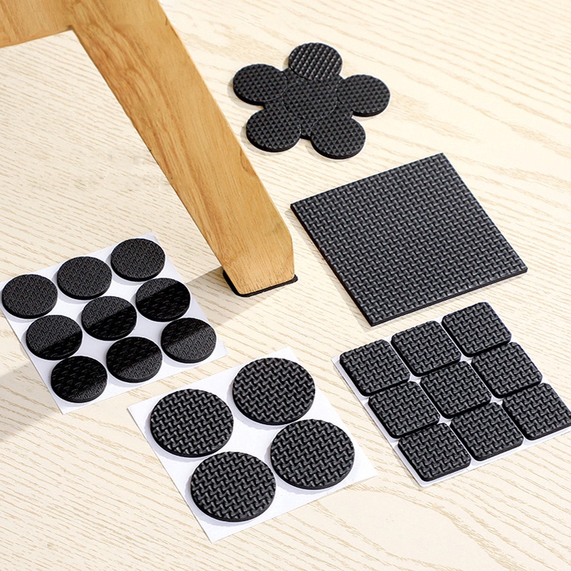 Non-slip Silent Rubber Feet Cushion Floor Protection Pad DIY Table Legs ...