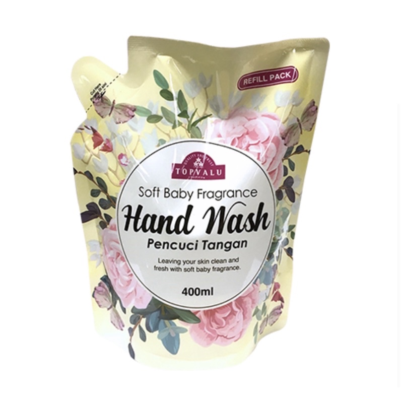 Topvalu Hand Wash Soft Baby Fragrance Refill Pack (400ml) | Shopee Malaysia