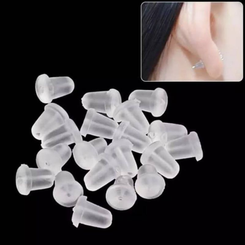 Rubber back earring earring cover silicone earring tail earring earring ...