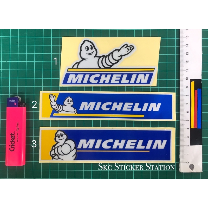 Michelin Designs Sticker Cutting Overlapping Reflective #michelin ...