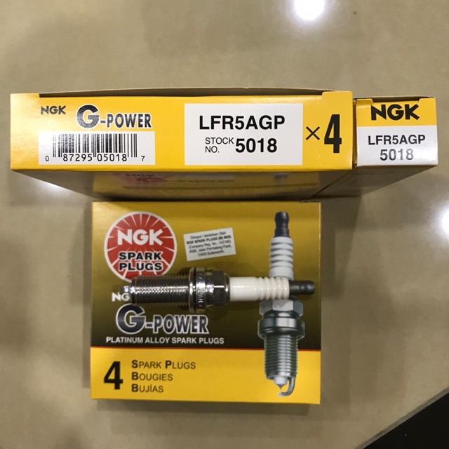(NEW STOCK) (100% ORIGINAL ) NGK G-Power Platinum Spark Plug (LFR5AGP ...