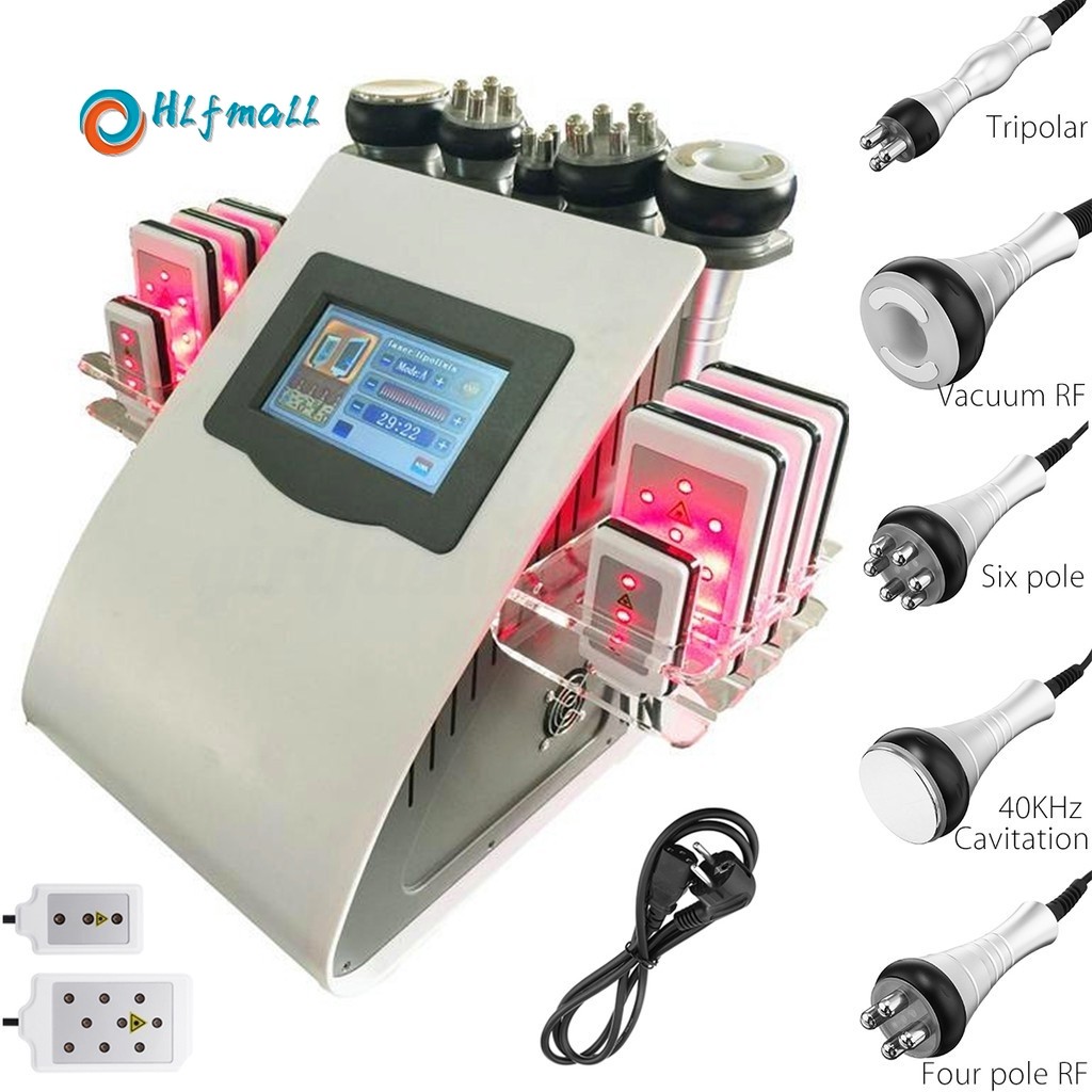 6 IN 1 Ultrasonic Vacuum Cavitation RF Radio Frequency Slimming ...