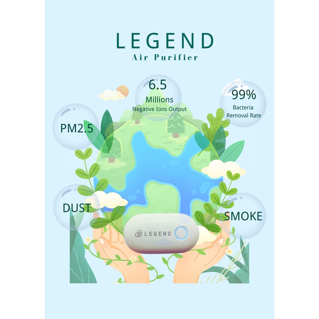 Air Purify Necklace LEGEND 负离子空气净化器 随身携带 | Shopee Malaysia