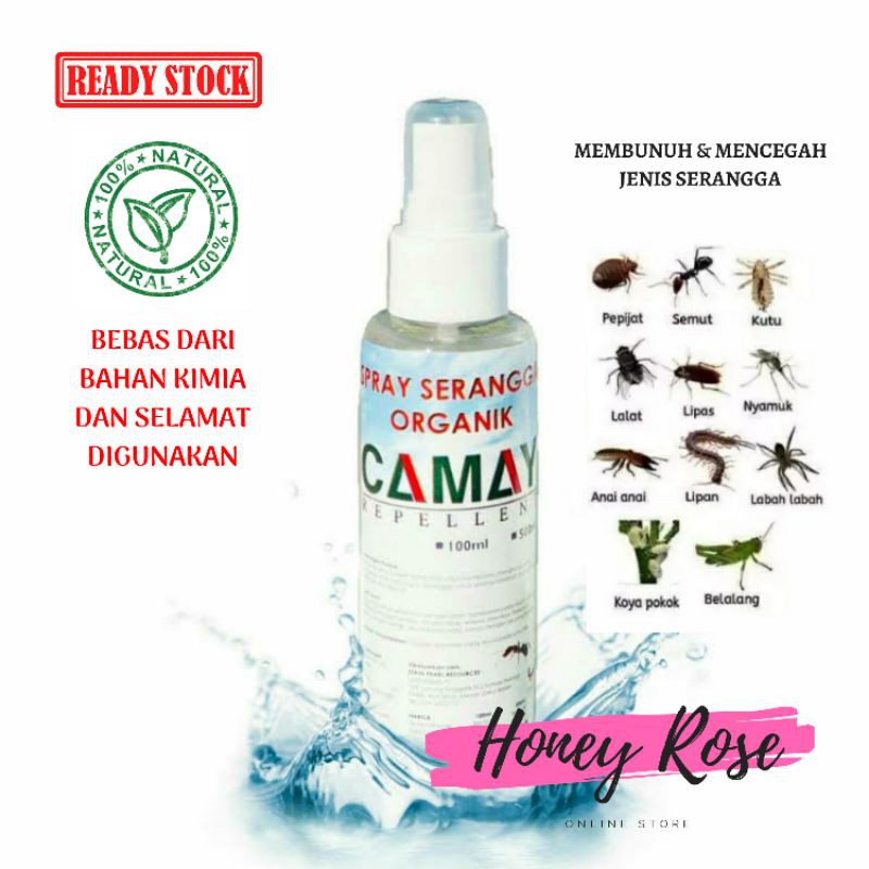 🔥CAMAY REPELLENT🔥 SPRAY SERANGGA ORGANIK 100ml | Shopee Malaysia