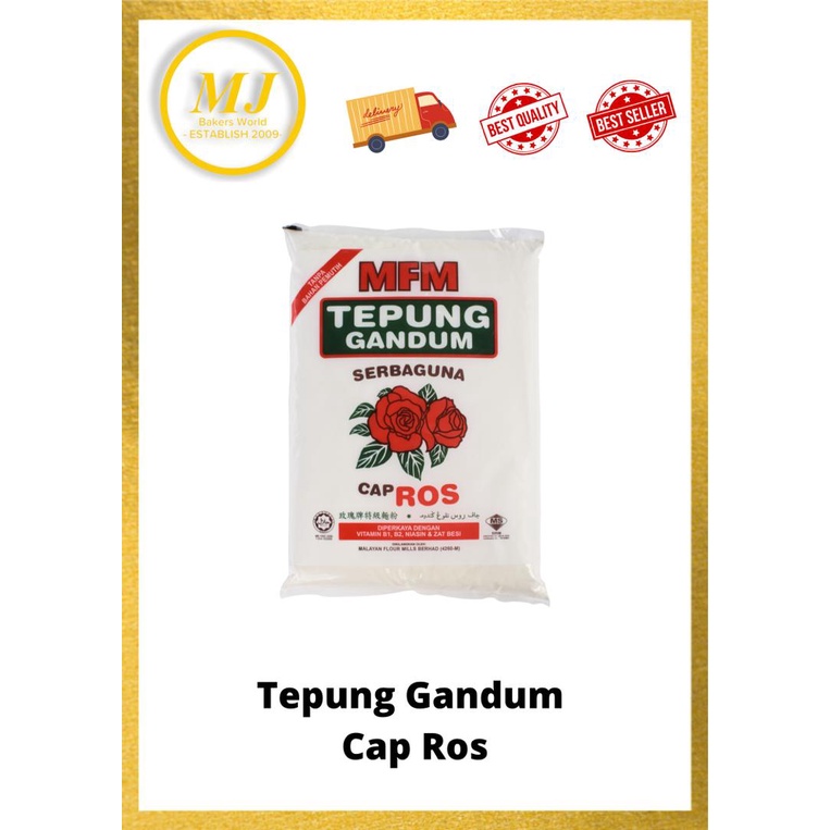 Tepung Gandum Cap Ros 850G | Shopee Malaysia