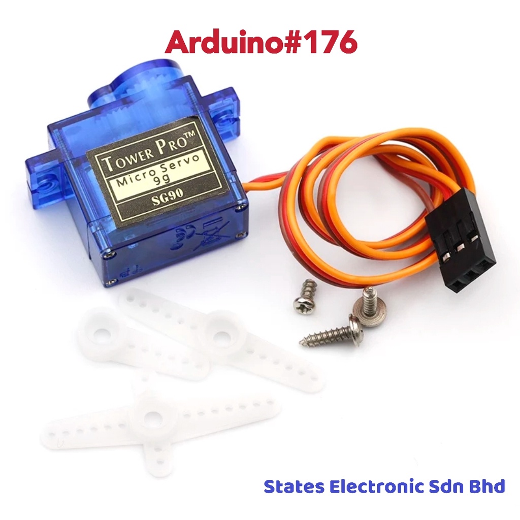 Arduino Tower Pro SG90 Plastic Gear Micro Servo Motor Sets | Shopee ...