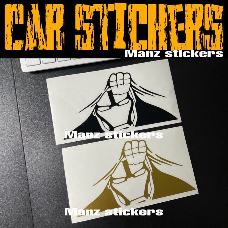 [24HOURS SHIP] STIKER PEEKING IRON MAN / CAR STICKER PEEKIING IRON MAN ...
