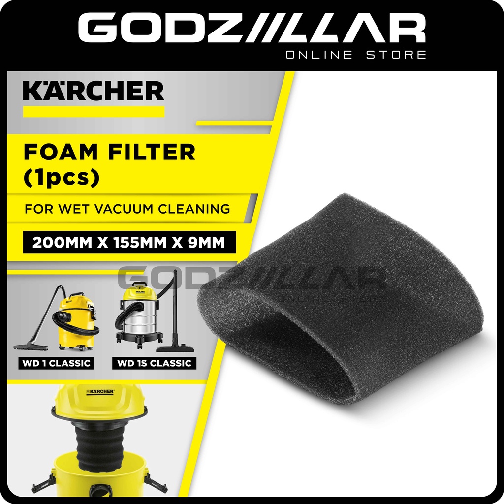 Karcher Foam Filter | For WD1 Classic & WD1S Classic | Wet & Dry ...