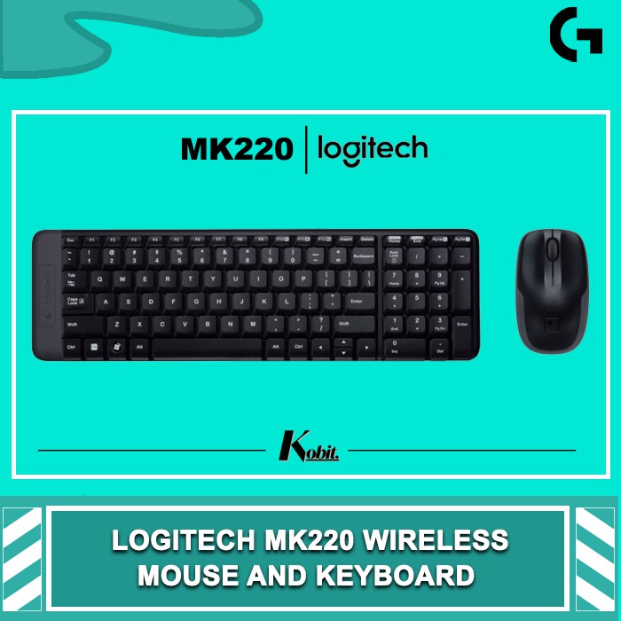 Logitech Mk220 Wireless Combo Original Mouse And Keyboard Shopee Malaysia