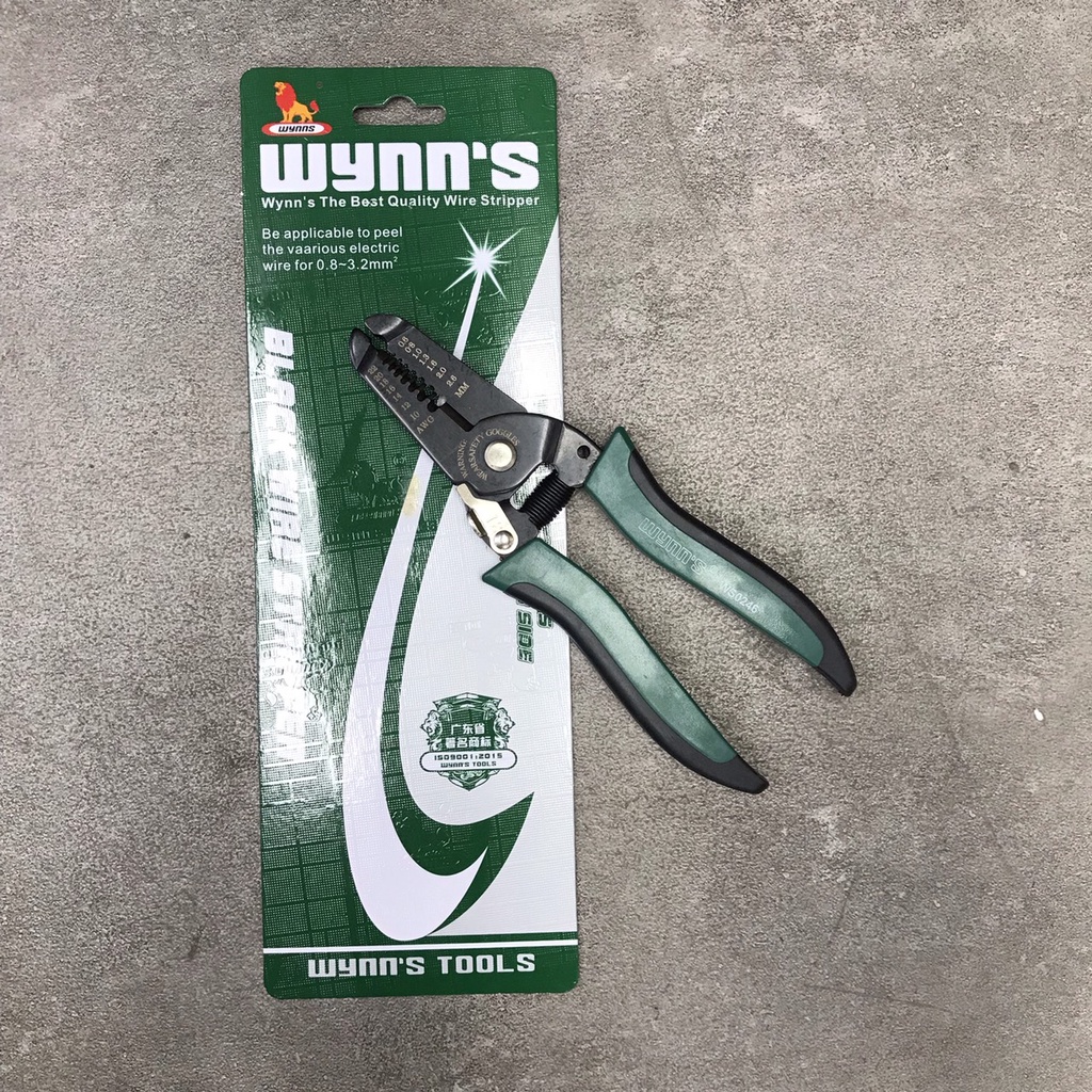 WYNN'S Cable Cutters Wire Stripping Pliers WS0246 Black-Green Handle | Shopee Malaysia