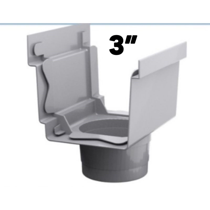 PVC GUTTER / Longkang Bumbung / PVC Longkang / Gutter Joint / Spout Head Gutter / Gutter End Cap ...