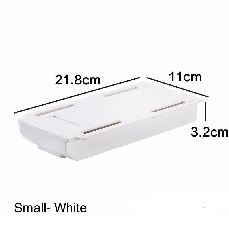 [ReadyStock] Under Table Drawer Organizer Box / Self-adhesive Under ...