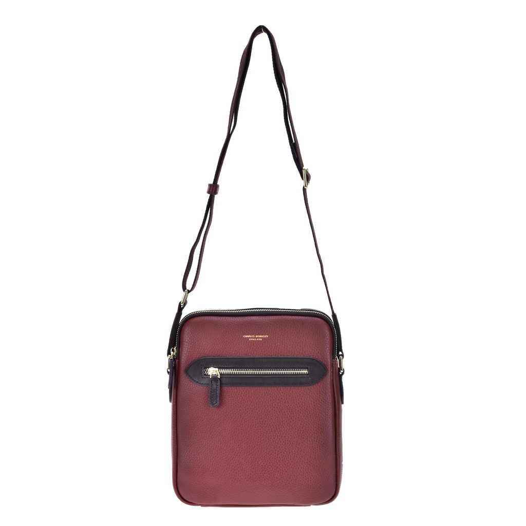 Charles Berkeley DURHAM Genuine Leather Calf Skin Crossbody Sling Bag ...