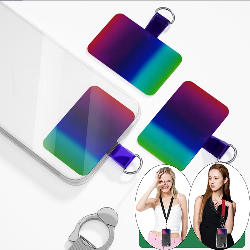 5 Pieces Colorful Phone Tab Lanyard Patch TPU Replacement Patches for ...