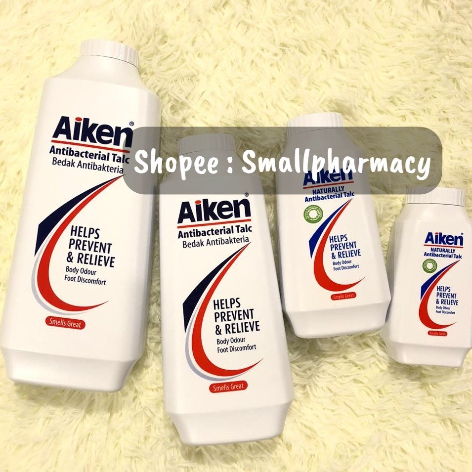 Aiken Antibacterial Medicated Talc Powder (75g /150g / 300g / 500g ...