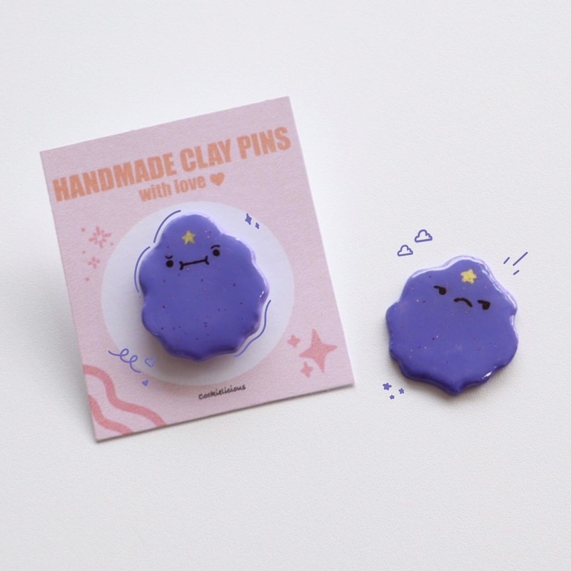 Lumpy Space Princess Clay Pin | Handmade Clay Pin | Shopee Malaysia