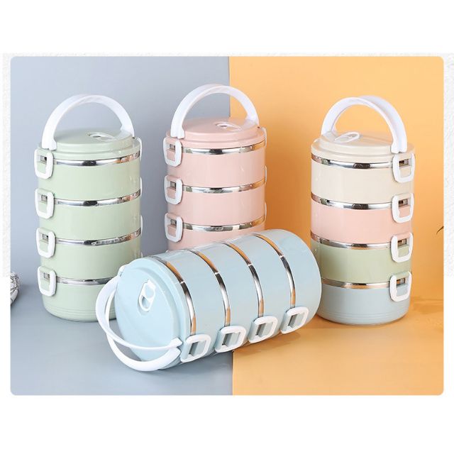 KT WARE 4 TIER TIFFIN CARRIER /LUNCH BOX / FOOD CONTAINER / BERKAS LAUK ...