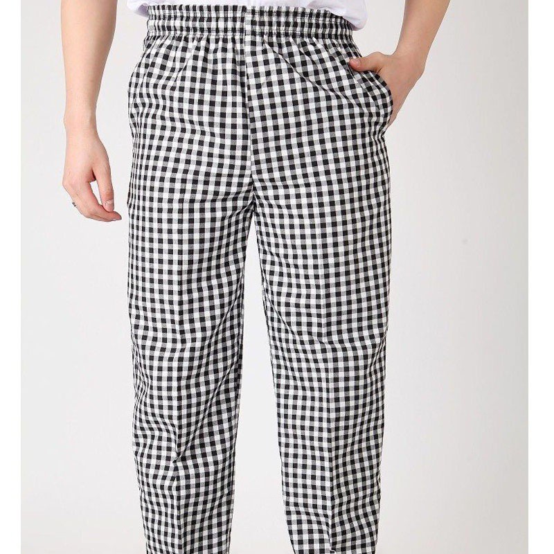 Chef Plaid Trousers Chef clothes Men Women Cooking Pants | Shopee Malaysia