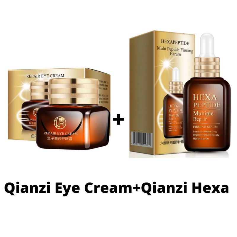 QIANZI Repair Eye Cream Anti-Blue Anti Black Circle Light Skin Firming ...